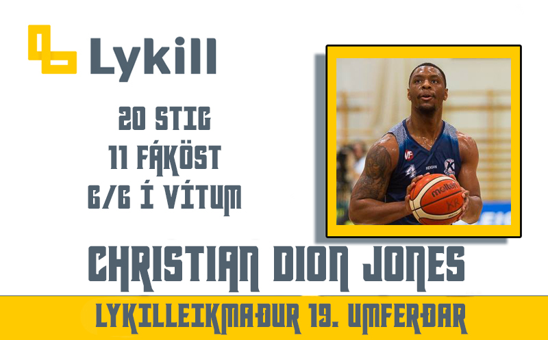Lykill: Christian Dion Jones - Karfan