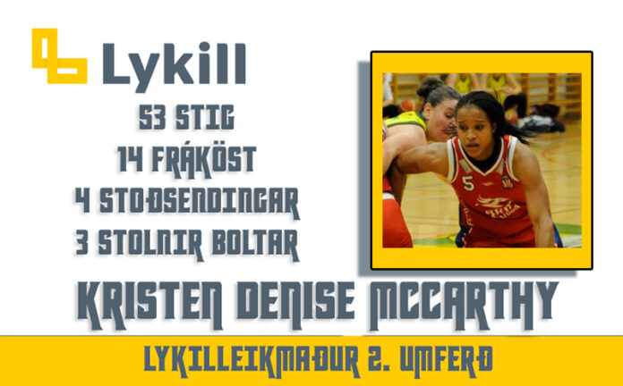 Lykill: Kristen Denise McCarthy - Karfan