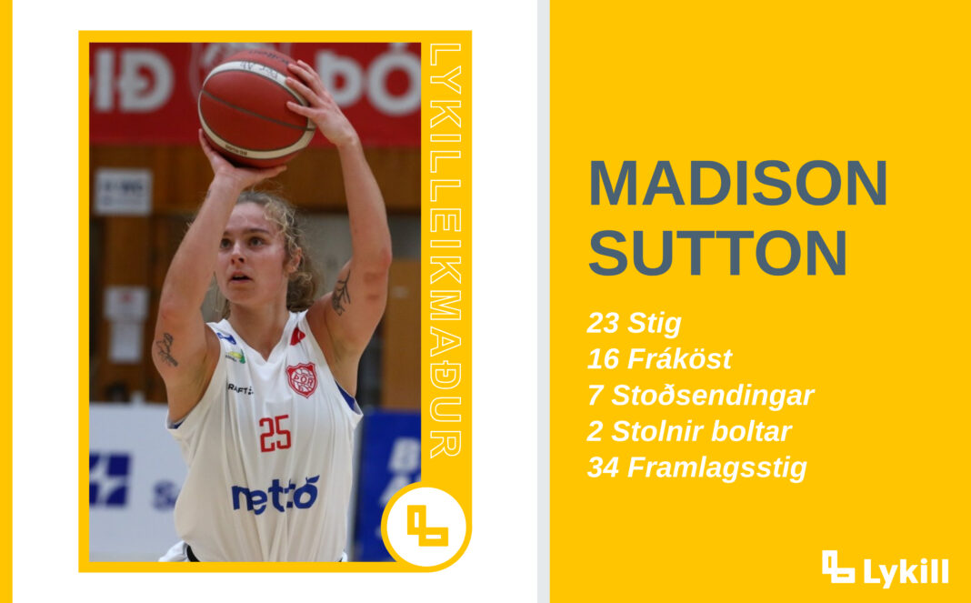 Lykill: Madison Anne Sutton - Karfan